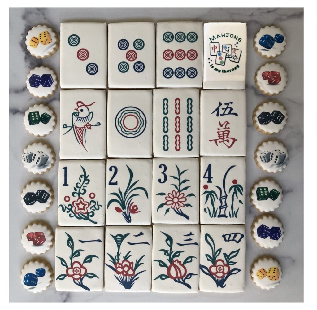 Playful Mah Jongg Sugar Cookies | Geneva Baking Company