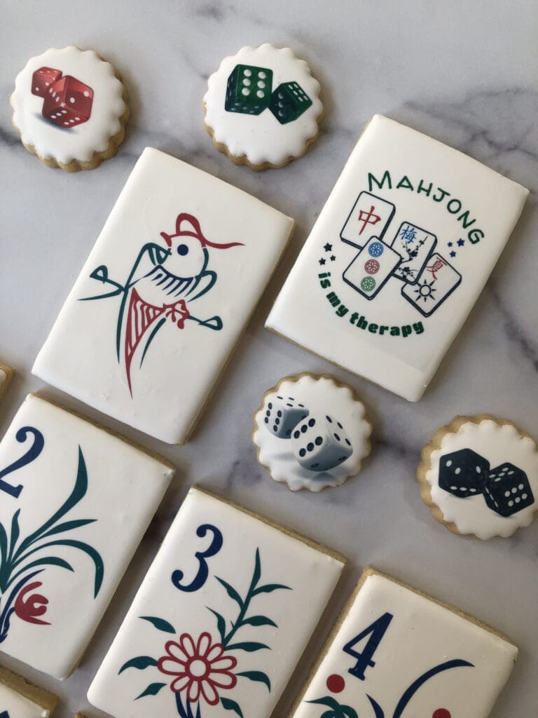 Playful Mah Jongg Sugar Cookies | Geneva Baking Company