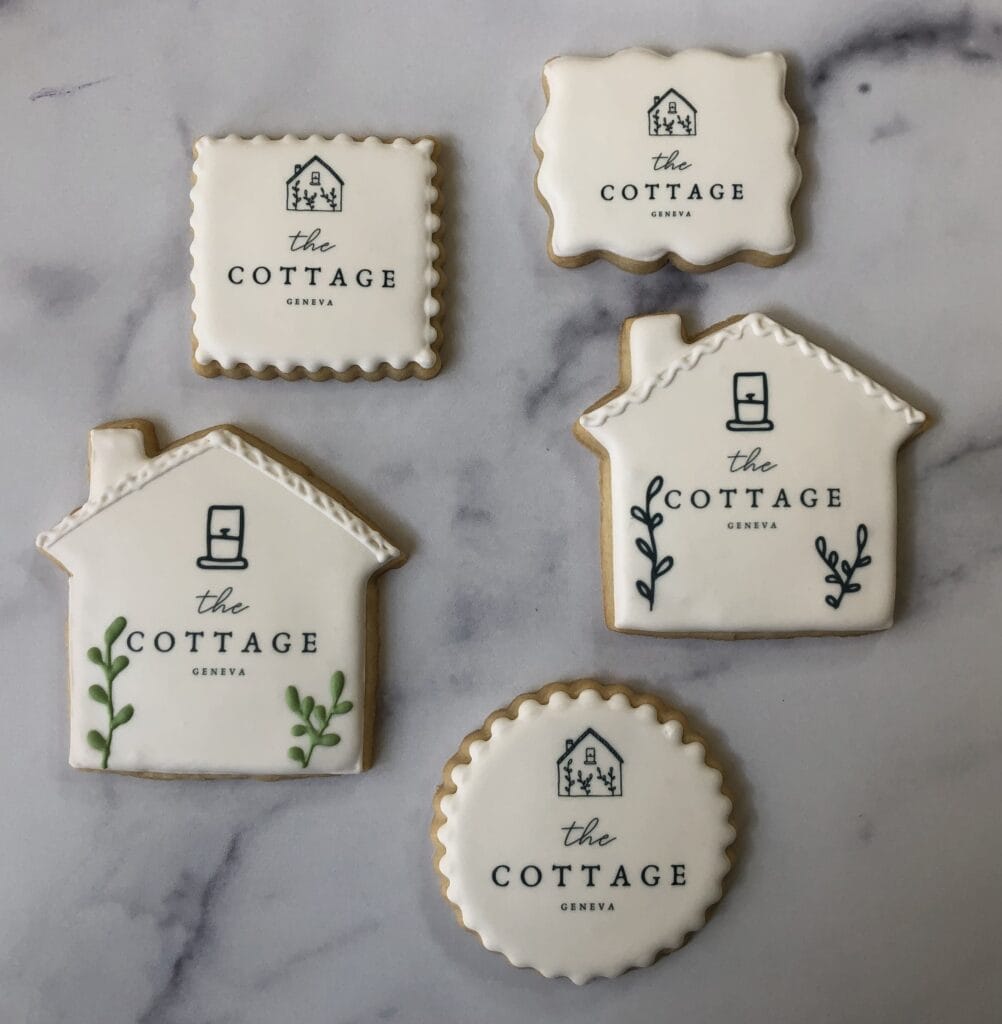 Custom Logo Cookies ~ Plaque Shape Sugar Cookies | Geneva Baking Company