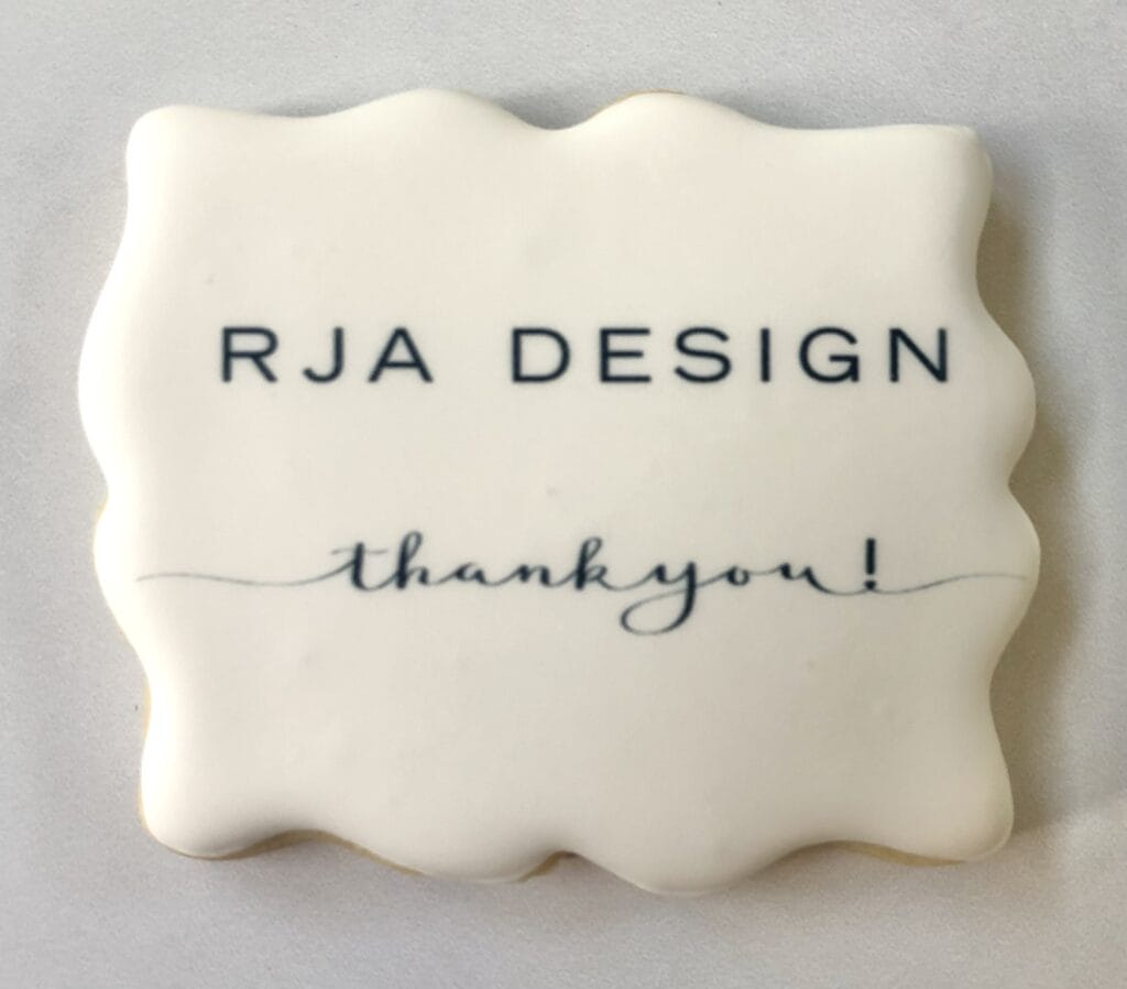 Custom Logo Cookies ~ Plaque Shape Sugar Cookies | Geneva Baking Company